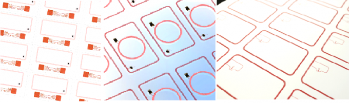 White PVC Smart Card PET LF HF UHF Chips RFID Inlays