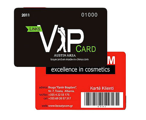 QR Code/ Barcode Plastic Membership Card